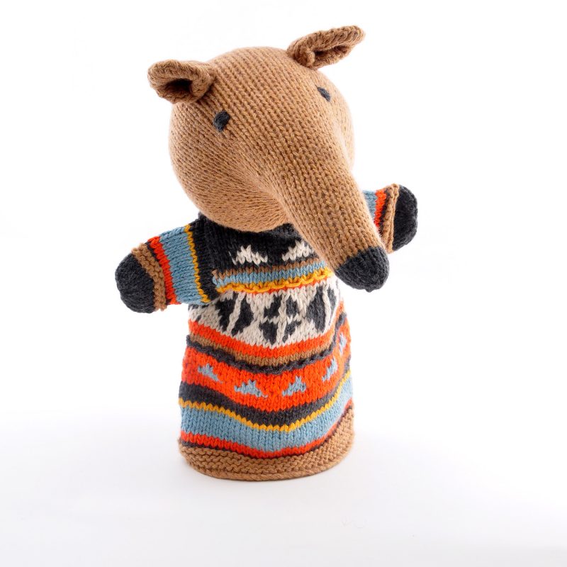 Anteater Hand Puppet in Organic Cotton – ChunkiChilli