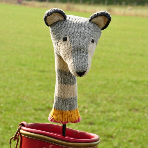 Wolf Hand Knitted Golf Head Cover in Organic Cotton – ChunkiChilli